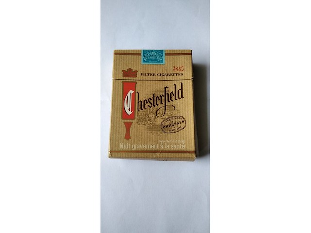 Chesterfield, prazna kutija cigareta (francuska)