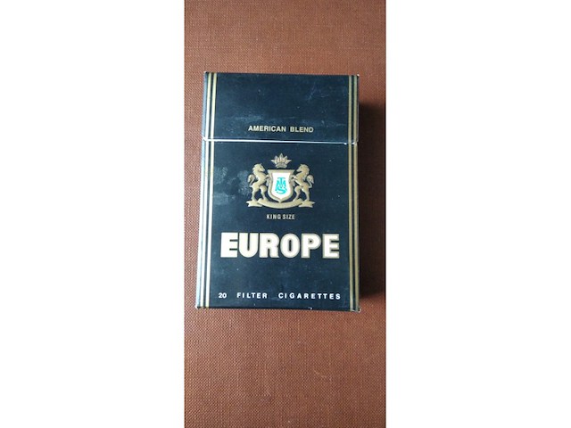 Europe, prazna kutija od cigareta