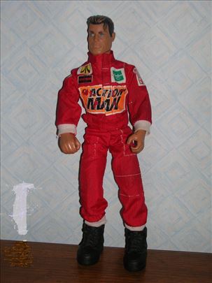 Original action man toy, grand prix driver-pilot