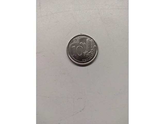 10 centi Singapur, 2013.