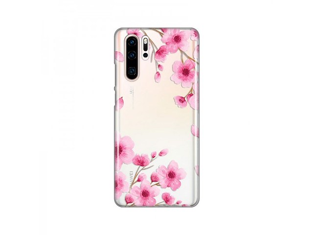 Maskica Silikonska Print Skin za Huawei P30 Pro Rose flowers