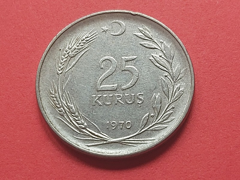 Turska - 25 kurus 1970 god