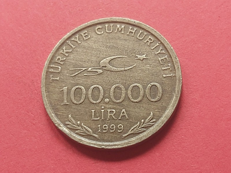 Turska - 100.000 lira 1999 god