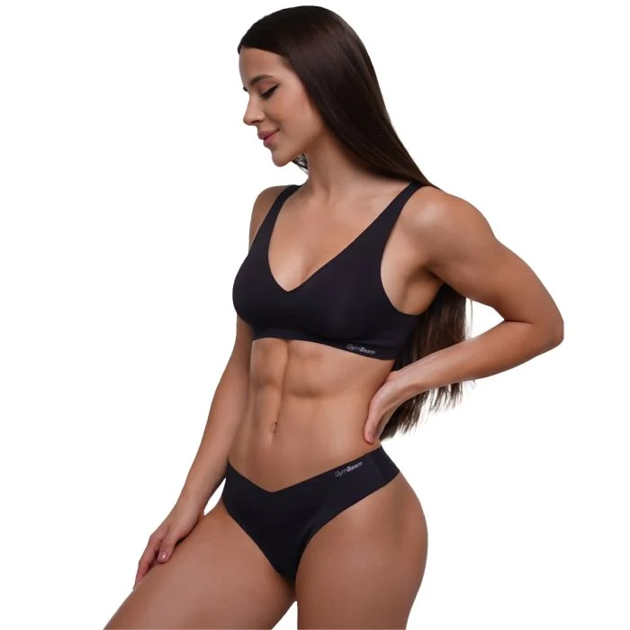 Seamless Gaće 3Pack Black - GymBeam