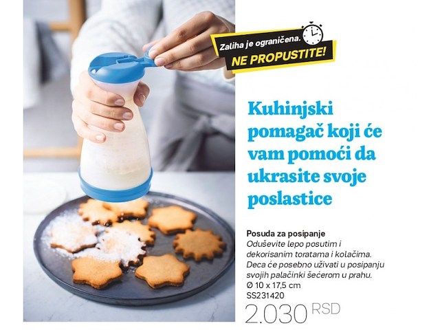 Tupperware posipac, sito