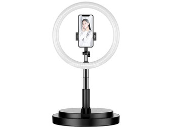 Selfi stalak sa LED svetlom Ring stand black