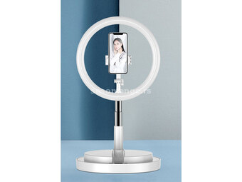 Selfi stalak sa LED svetlom Ring stand white