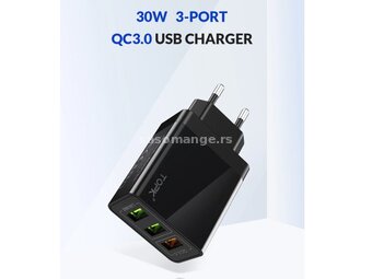 TOPK Quick Charge 3.0 USB Charger sa tri porta