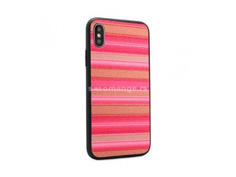 Futrola za iPhone X/XS leđa Three stripes - pink