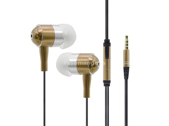 Slušalice (handsfree) univerzalne 3,5mm Ofia Bass zlatna
