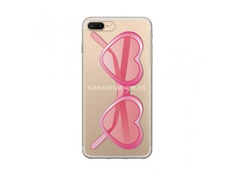Futrola za iPhone 7 Plus/8 Plus leđa Print skin-Pink naočare