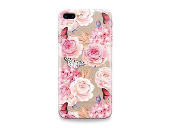 Futrola za iPhone 7 Plus/8 Plus leđa UTPC - pink-bele ruže