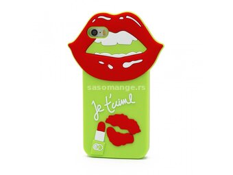 Futrola maska za iPhone 5/5s/SE leđa Lips Je taime - zelena