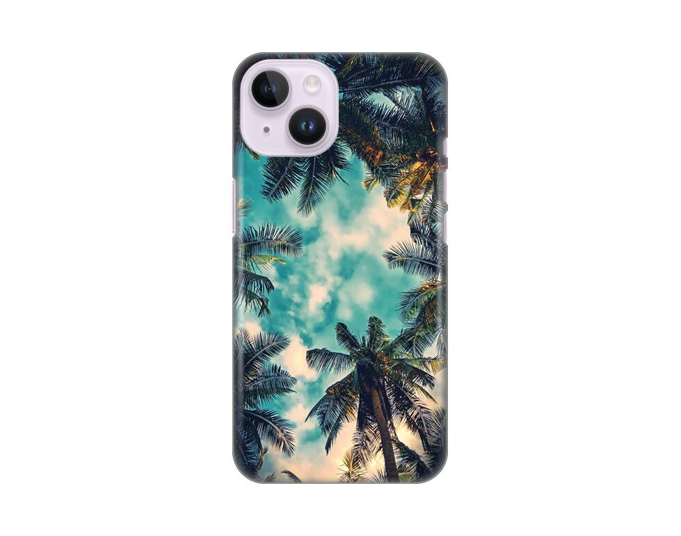 Silikonska futrola PRINT Skin - iPhone 14 Palm tree