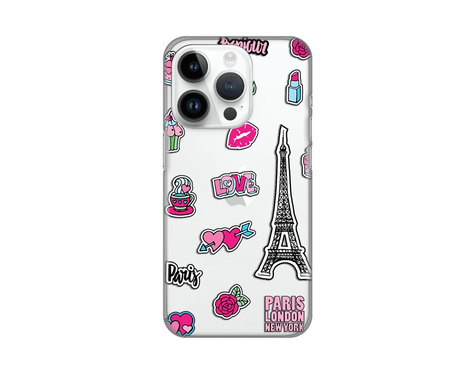 Silikonska futrola PRINT Skin - iPhone 14 Pro Love Paris