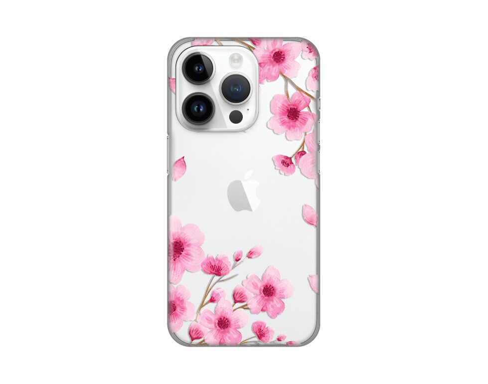 Silikonska futrola PRINT Skin - iPhone 14 Pro Rose flowers
