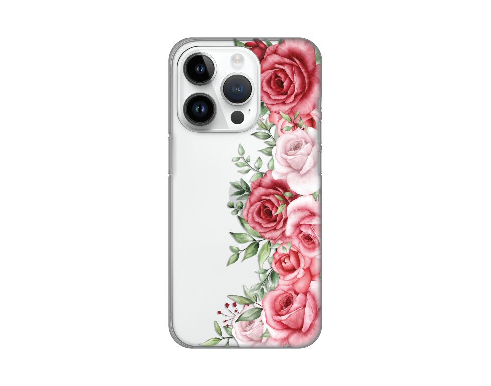 Silikonska futrola PRINT Skin - iPhone 14 Pro Wild Roses