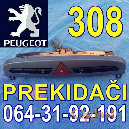 PREKIDAČ Četiri ŽMIGAVCA Pežo 308 Peugeot