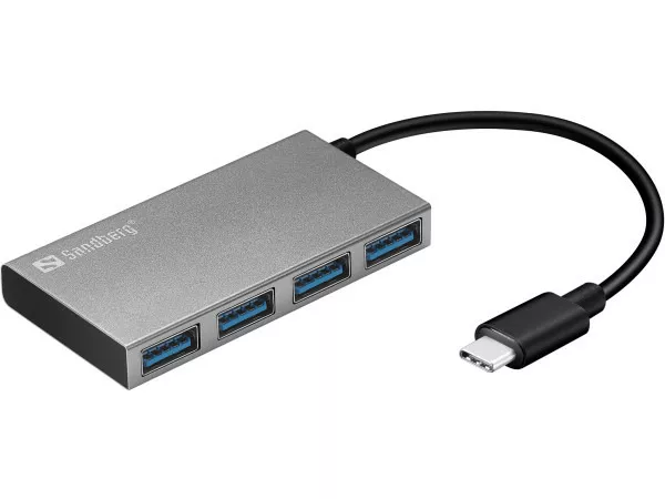 USB HUB 4 port Sandberg Pocket USB C – USB 3.0 136-20