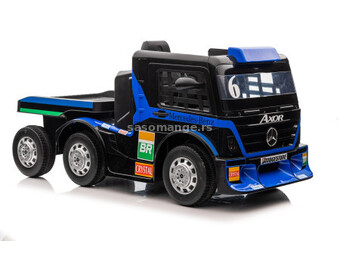 Mercedes dečiji kamion sa prikolicom na akumulator 283 plavi