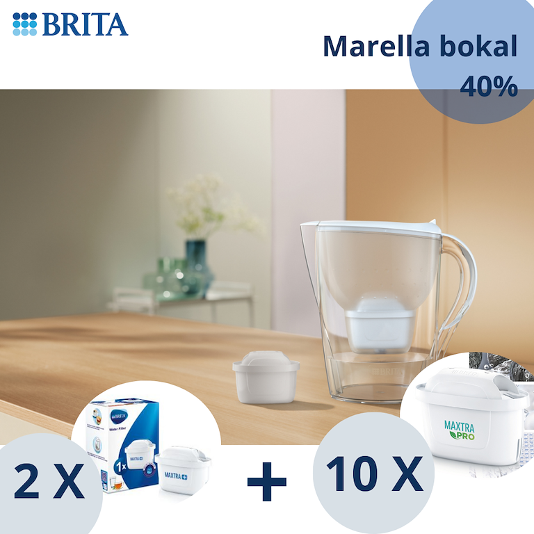 10 kom. MAXTRA PRO filtera + Marella bela 2,4 (40%) + poklon 2 maxtra plus filtera