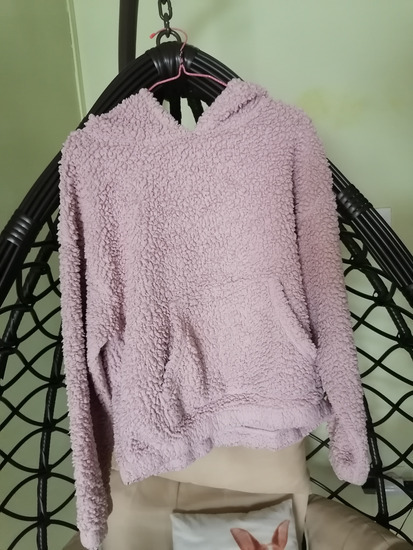 Puder rozi teddy crop duks S