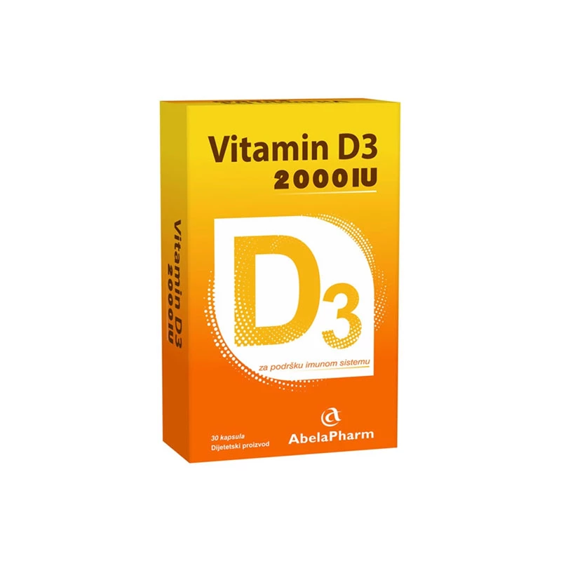 VITAMIN D3 CAPS 30X2000IU ABELA