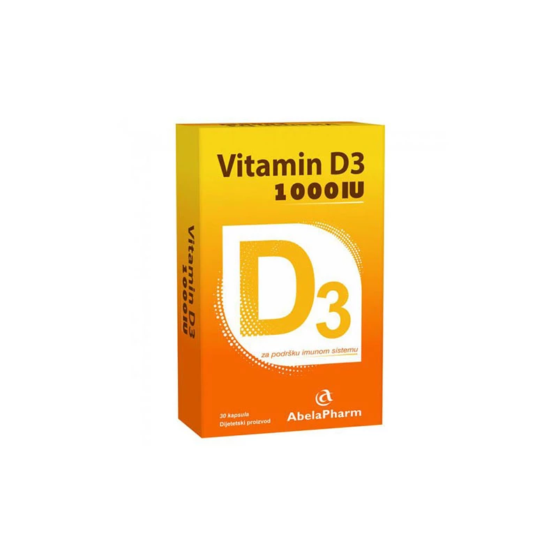 VITAMIN D3 CAPS 30X1000IU ABELA
U stanju već prisutne prehlade pomaže da se ona lakše prevaziđe i da simptomi traju kraće.
U stanju već prisutne prehlade pomaže da se ona lakše prevaziđe i da si...