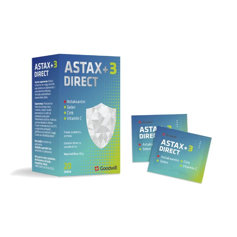 ASTAX+3 DIRECT KESICE 20X, za jači imunitet