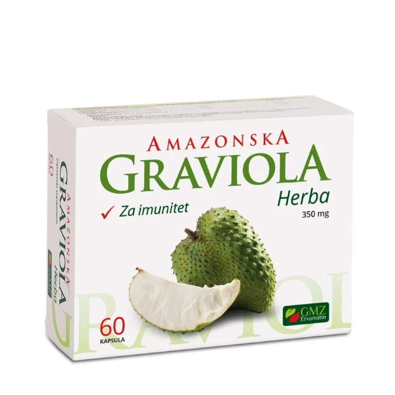 AMAZONSKA GRAVIOLA HERBA CAPS 60X350MG