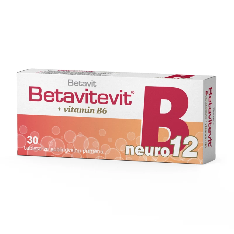 BETAVITEVIT NEURO B12+B6 TBL 30X