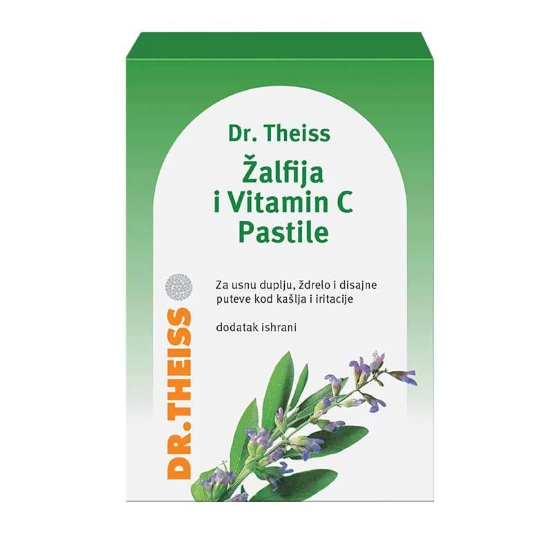 DR.THEISS HERBALSEPT PASTILE ZALFIJA/VIT.C 24X