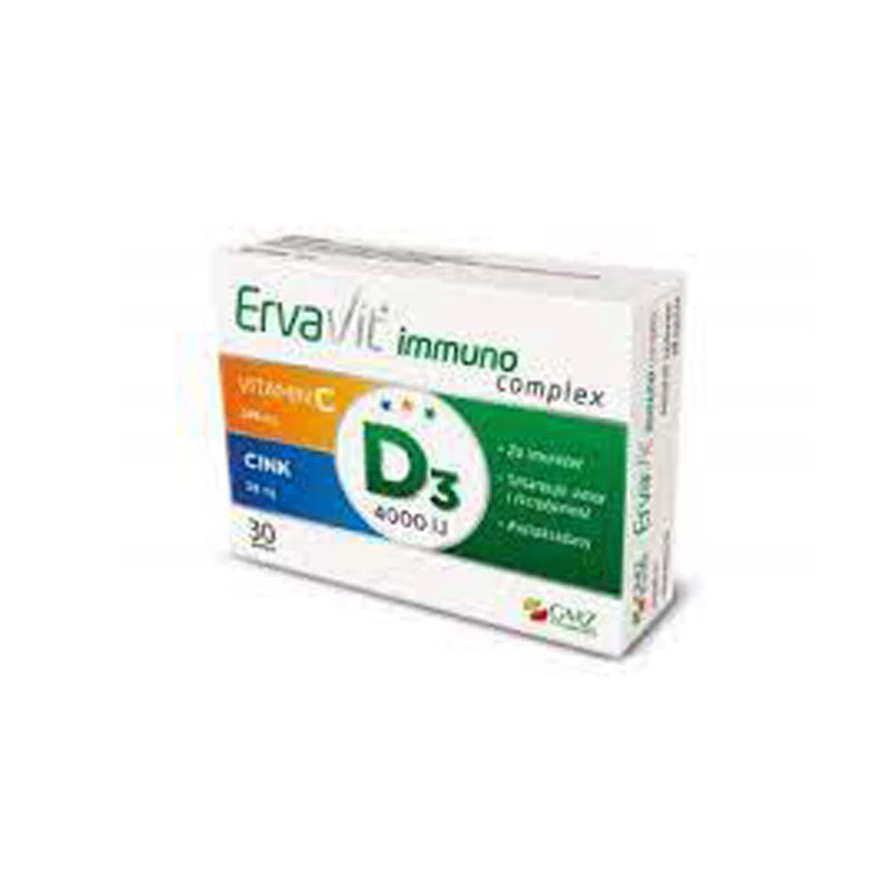 ERVAVIT IMMUNO COMPLEX D3+Z+C KAPS A30