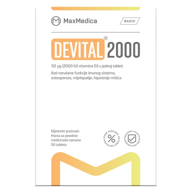 MAX MEDICA DEVITAL 2000IJ TBL 50X