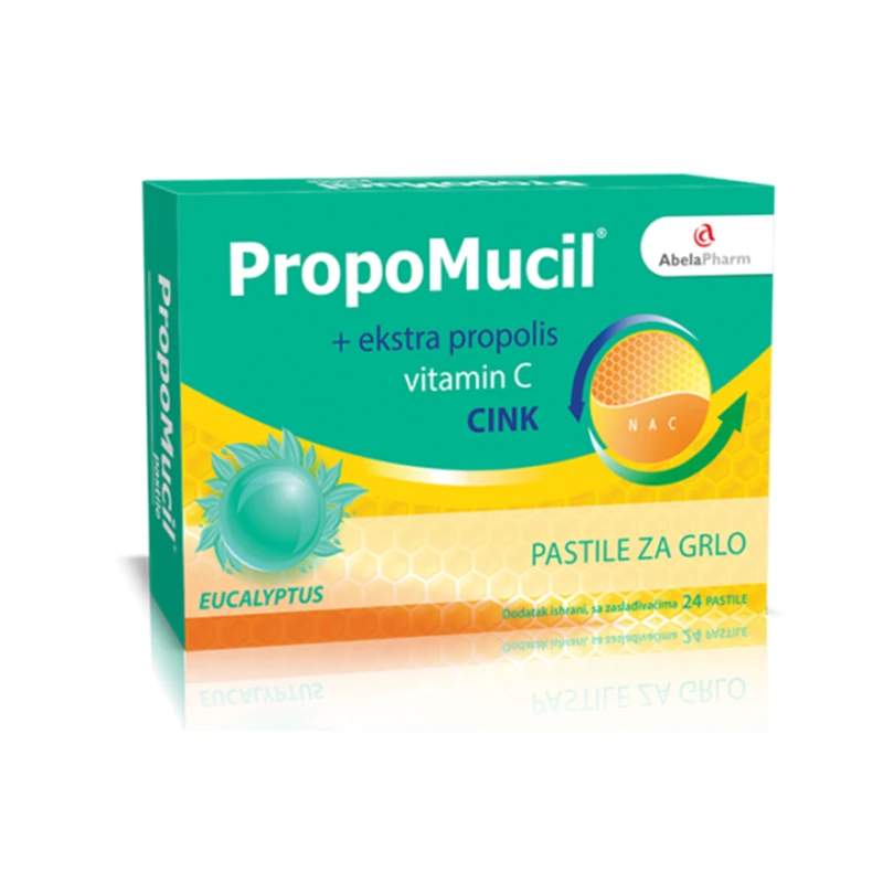 PROPOMUCIL PASTILE EUKALIPTUS 24X