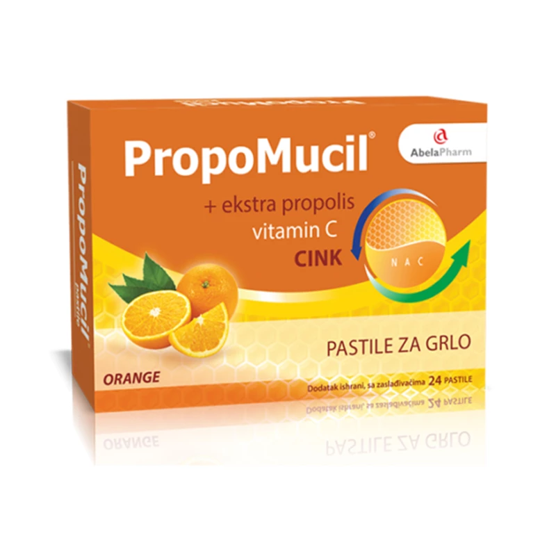 Propomucil pastile pomorandza 24x