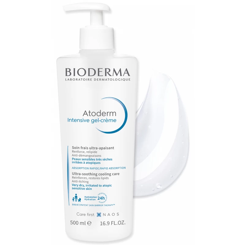 Bioderma Atoderm intensive gel-krem 500 ml za veoma suvu, iritiranu do atopičnu kožu