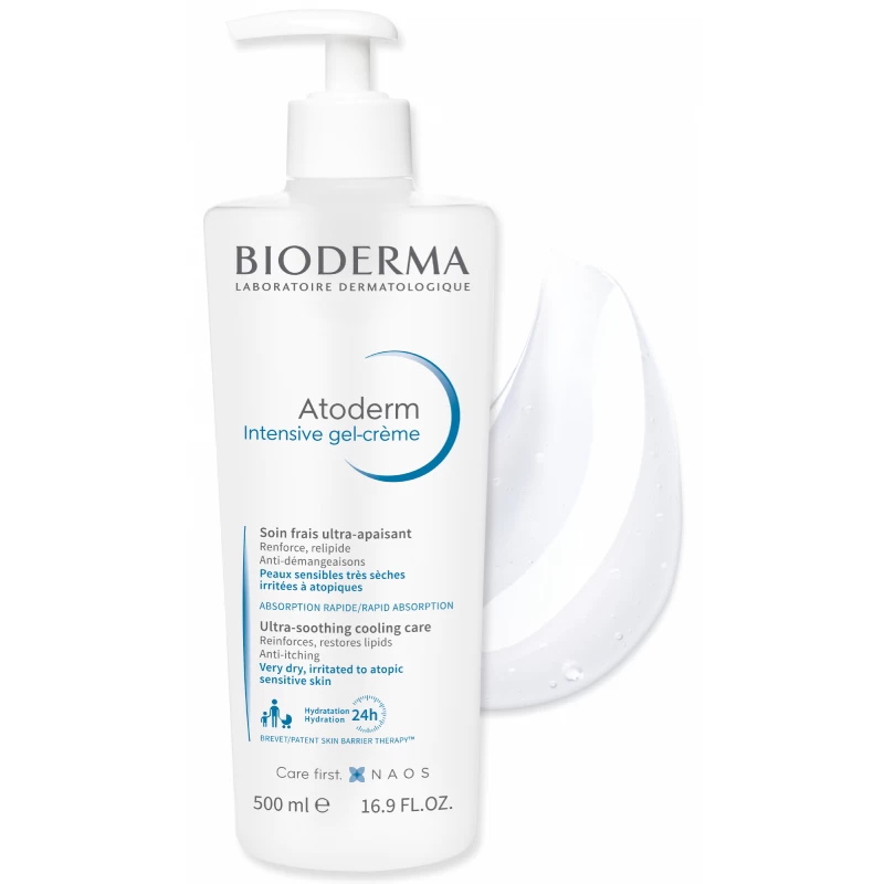 BIODERMA ATODERM INTENSIVE GEL-KREM 500 ML ZA VEOMA SUVU, IRITIRANU DO ATOPIČNU KOŽU