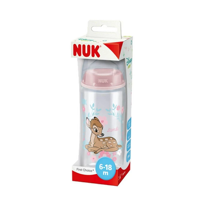 NUK 741934 FLASICA FC PVC CUCLA SILIKON 6-18M 300ML DISNEY BAMBI