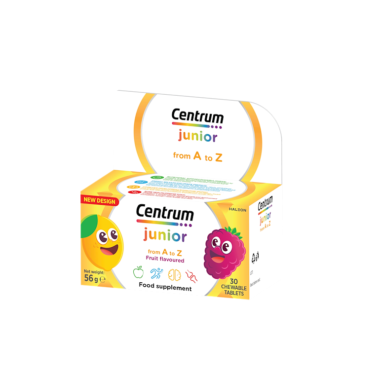 CENTRUM JUNIOR TBL ZA ZVAKANJE 30X , vitamini i minerali za decu stariju od 4 godine