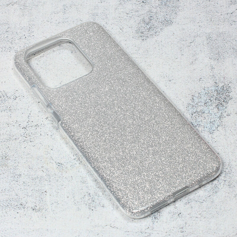 Maskica Crystal Dust za Xiaomi Redmi 10C srebrna