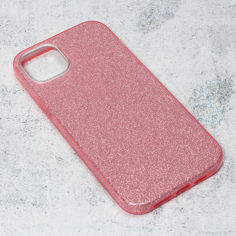 Maskica Crystal Dust za iPhone 14 6.7 Plus roze
