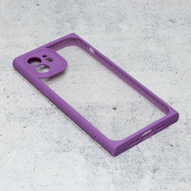 Maskica Candy Frame za iPhone 12 6.1 ljubicasta