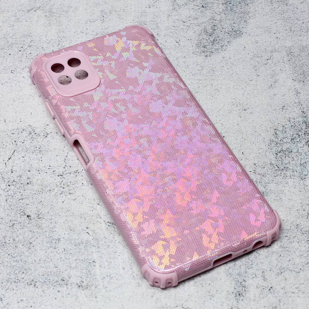 Maskica 6D Crystal za Samsung A226B Galaxy A22 5G roze