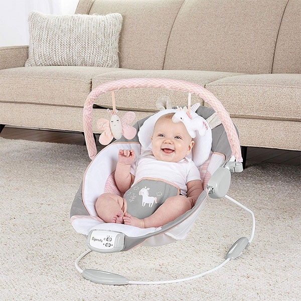 KIDS II Ingenuity Lezaljka Cradling Bouncer Flora SKU12201