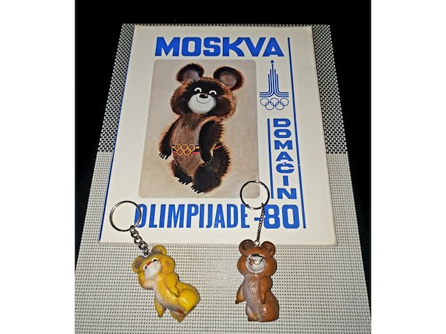 Maskota Medved Misa Olimpijada Moskva LOT 1980 tih god.