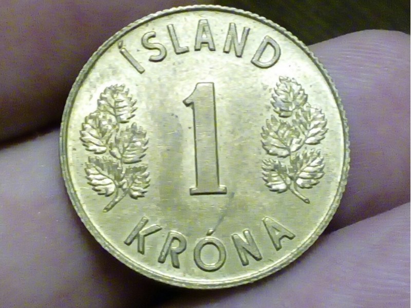 Island, 1 kruna 1975