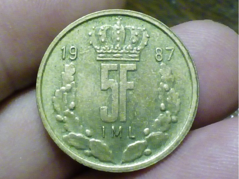 Luksemburg, 5 franaka 1987