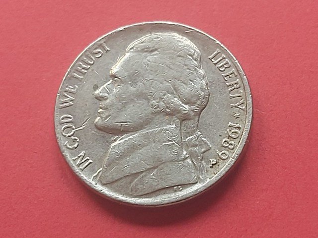 USA  - 5 cents 1989 god P