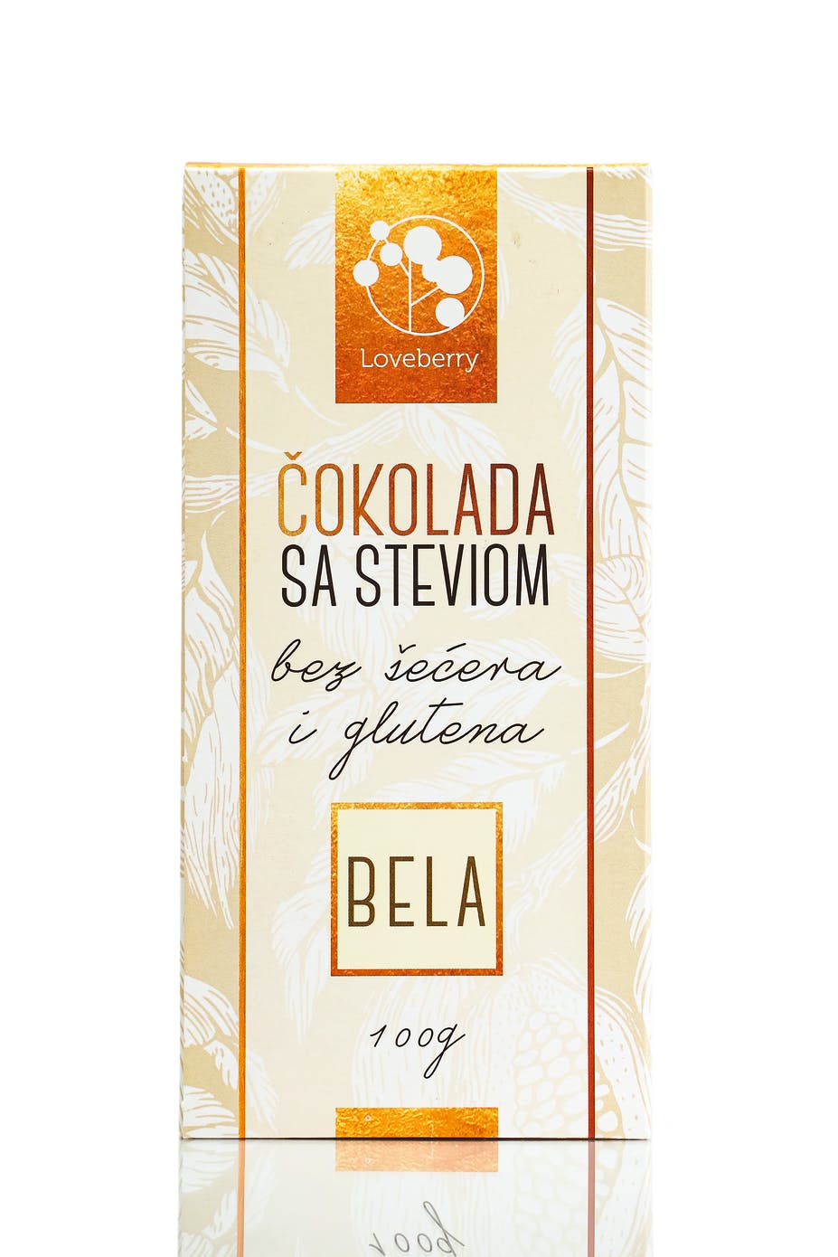 Bela čokolada sa stevijom 100gr Loveberry